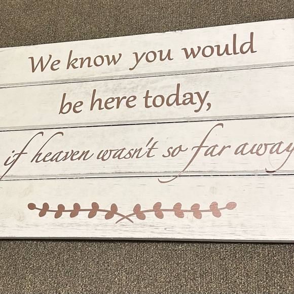 Party Supplies | Homemade Weddingparty Sign For Loss Of A Loved One ...